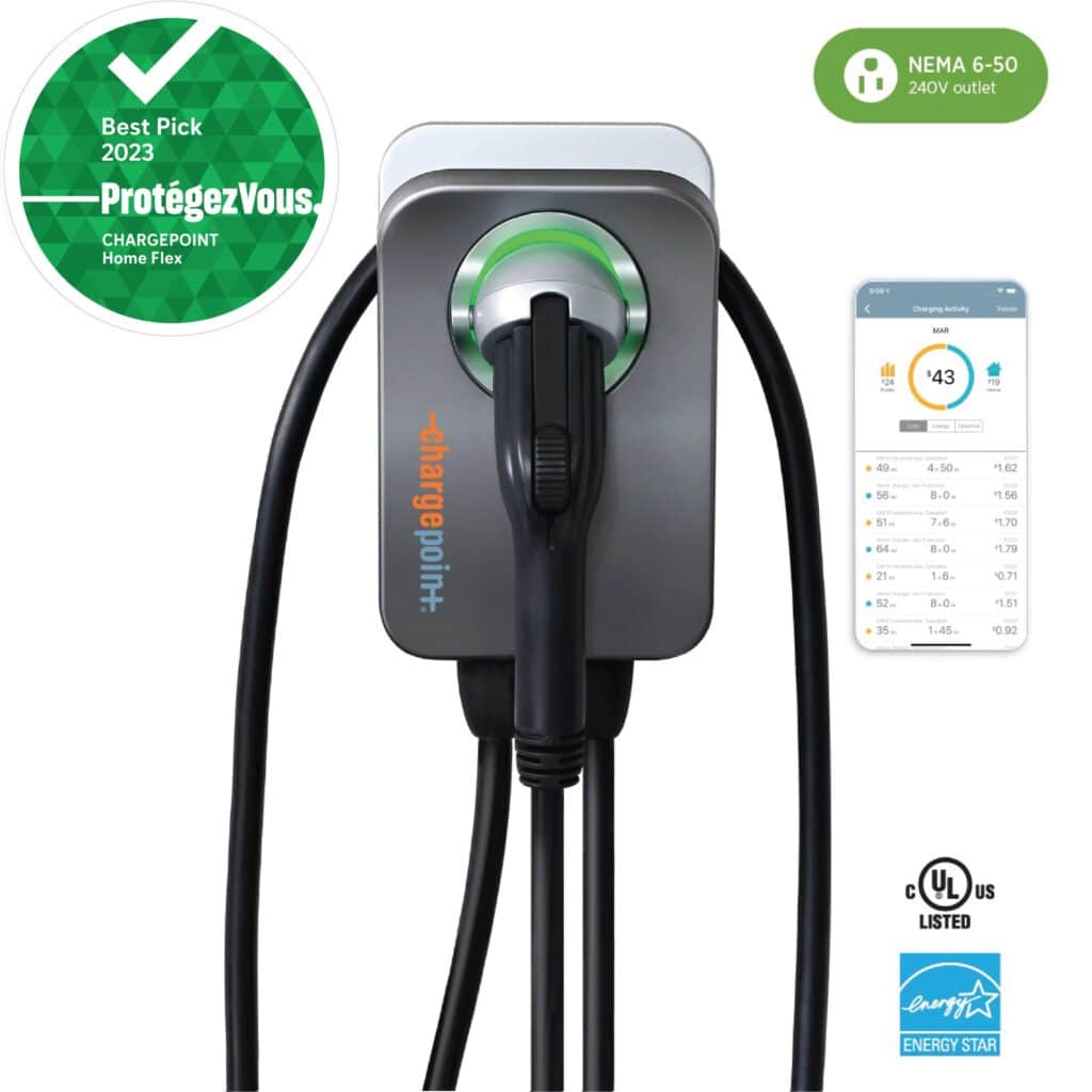 Chargepoint Home Flex 50AMP 12KW WIFI NEMA 6-50 - RunPower